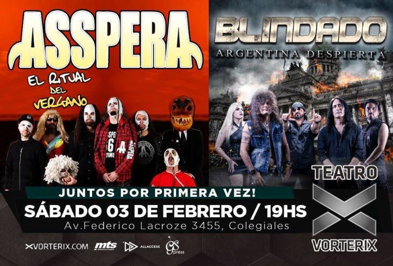 Asspera y Blindado en Vorterix! – En Vivo En Buenos Aires